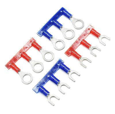 China Qwt 10 Awg Insulated Fork Terminal Wiring Crimp Terminal Spade Terminal Connector for sale