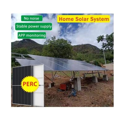 China 5kw off Grid Solar Panels Power Generator Energy Storage System Light Kit Battery Equipment Solar Panel System for Home for sale