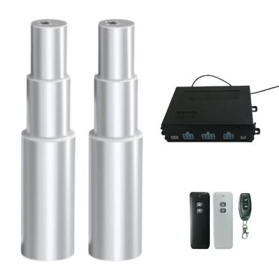 China 3-Stage Round Telescopic Lifting Column 2000N Thrust 24V DC Motor for sale