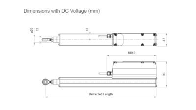 중국 자동 창문 환기 액추에이터 DC24V 12V 3500 추력 원격 제어 시스템 판매용