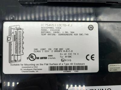 China IC754VSI12CTD GE-Bedienpanel 3 kg Nettogewicht zu verkaufen