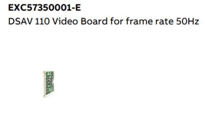 China DSAV 110 EXC57350001-E ABB Video Board voor beeldsnelheid 50Hz Te koop