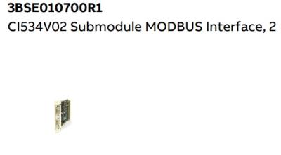 Κίνα CI534V02 3BSE010700R1 Διεπαφή υπομονάδας MODBUS ABB, Ύψος 2 Net 27mm προς πώληση