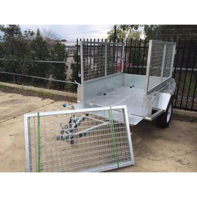 Cina Rimorchio in tandem galvanizzato immerso caldo del bestiame con i principale piano 8 x 5 della gabbia in vendita