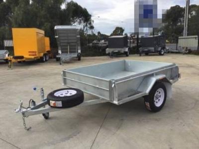 中国 7x 5熱い浸された電流を通された単一の車軸トレーラー750KG 販売のため
