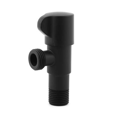 China 200 calefacción de Hydronic del agua potable de la PSI SUS304 Matte Black Angle Stop Valve en venta