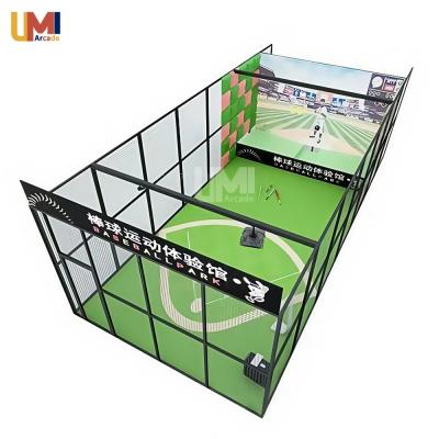 China Indoor Sport Baseball Simulator Interactive Baseball Shooting Machine for Indoor Playground Amusement Equipment for sale