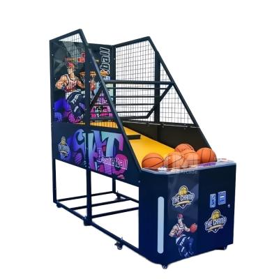 China Low Price Basketball Hoop Machine Coin Operated Basketball Arcade Games Machine Foldable Street Basketball for sale