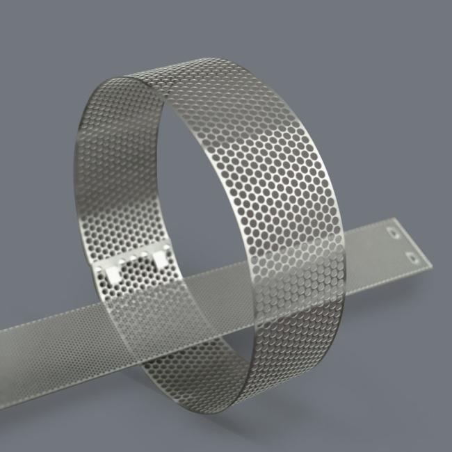 Precision etched stainless steel filter mesh sample
