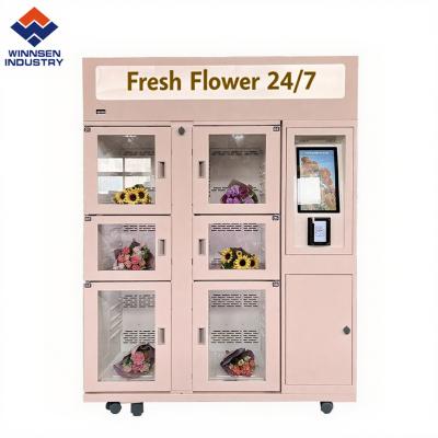 Variety Of Bouquets And Single Stems  Flower Vending Machine With Custom Branding Options