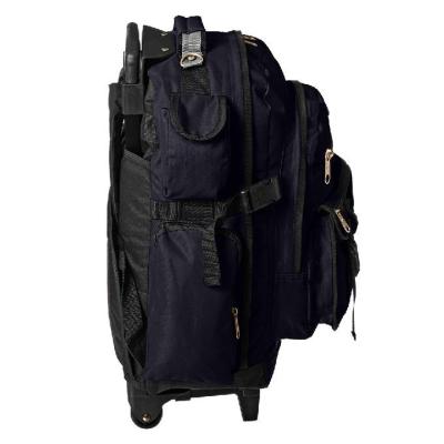 Chine Le sac à dos de polyester de noir de conception de niveau élevé/chariot à voyage se balade à vendre