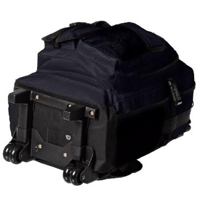 Chine Le sac à dos de polyester de noir de conception de niveau élevé/chariot à voyage se balade à vendre