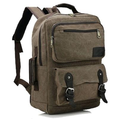 Chine Sac à dos à toile de cru de vert d'armée d'universités avec la poignée à vendre
