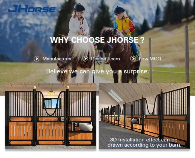 Horse stall panels front view