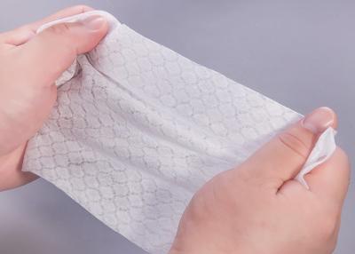 China Las servilletas sanitarias grabaron en relieve la tela no tejida de Spunlace en venta