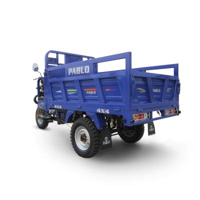 Chine Peinture ouverte de refroidissement à l'air de corps de tricycle de cargaison de la charge lourde 150CC électro à vendre
