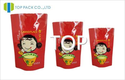 Cina Il di alluminio rosso di stampa a chiusura lampo sta la borsa d'imballaggio su laminata per la carta del gioco in vendita