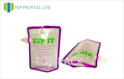Cina Riutilizzabili di plastica del commestibile stanno sul sacchetto con il becco per l'imballaggio della salsa in vendita