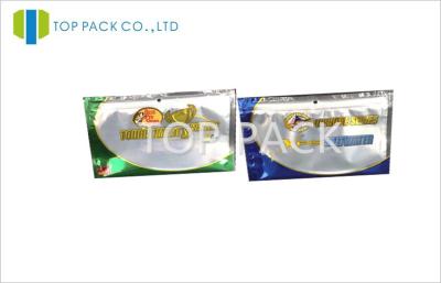 Cina Borse di plastica della chiusura lampo della saldatura a caldo risigillabile uno chiaro strato laminato laterale della stagnola in vendita