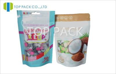 中国 カスタマイズ可能な最下のガセットのジッパーのスタンドアップ式の食糧袋の透明な窓 販売のため