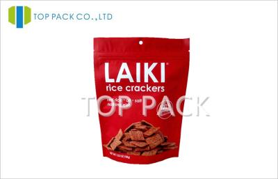 Cina Rosso stia sui biscotti laminati stampati lucidi delle borse a chiusura lampo che imballano l'uso in vendita
