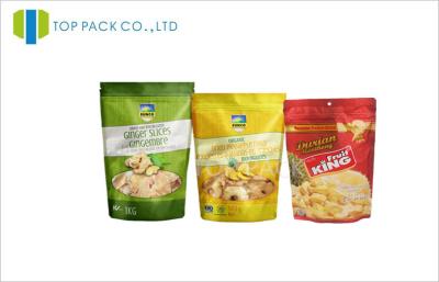 Cina Le borse opache rosse del di alluminio stanno sull'imballaggio per alimenti secco chiusura lampo in vendita