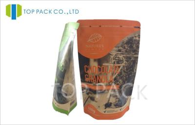 Cina Lanminated sta sul sacchetto con la chiusura lampo, borse su ordinazione dell'alimento della carta kraft in vendita