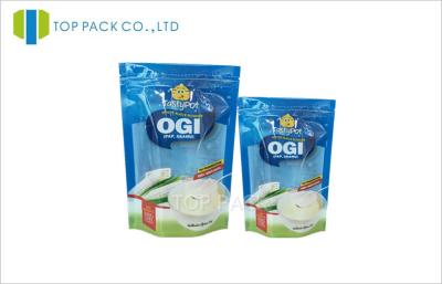 中国 青いプラスチック ジップ ロック式は袋、友好的なEcoを包むResealable Papを立てます 販売のため
