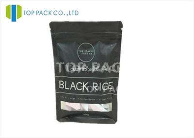 Cina Chiaro imballaggio anteriore del riso della serratura dello zip del sacchetto del rinforzo del lato del fondo del blocco in vendita