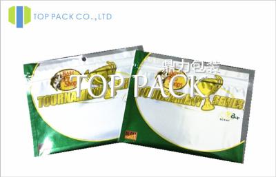 Chine Sac de papier d'aluminium de soudure à chaud pour pêcher l'attrait avec le zip-lock et la fenêtre à vendre