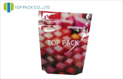 Cina Desgin variopinto sta sul sacchetto che imballa il chiaro rossetto posteriore stampato parte anteriore a chiusura lampo in vendita