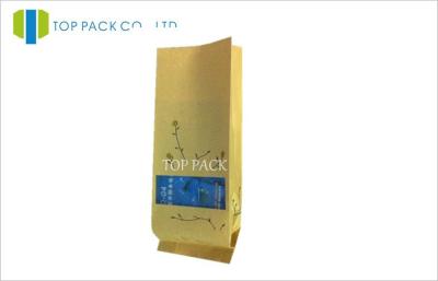 Cina La plastica del sacchetto del rinforzo del lato della carta kraft Allineata chiaramente vede attraverso la finestra in vendita