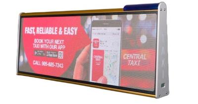 Cina Luminosità 4500nits del cartellone pubblicitario del tetto dell'automobile di P2.5mm 3840Hz alta in vendita
