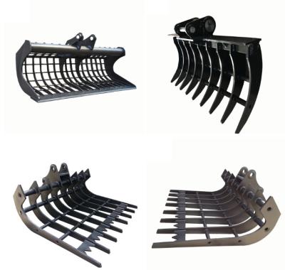 Chine 5 Ton Godet de râteau d'excavatrice, excavatrice Land Clearing Rakes de largeur de 1000mm à vendre