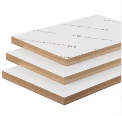 China Modern 18cm PET Melamine MDF Board Cabinet Doors High Gloss Matt Scratch Resistance for Bedrooms Kitchens Bathrooms E0 for sale