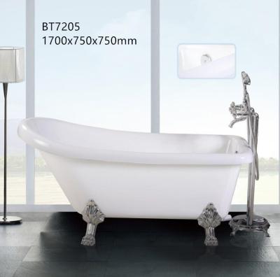 Cina Vasca indipendente acrilica del bagno classico con resistenza all'usura della superficie del solido delle gambe in vendita