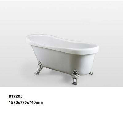 Cina Colore puro delle vasche acriliche di Clawfoot di forma di ellisse per la prova del CE del bagno passata in vendita