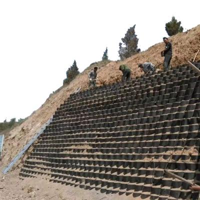 Cina CE/ISO9001/ISO14001 Geo Cell certificata per la stabilizzazione della ghiaia e il muro di contenimento in vendita