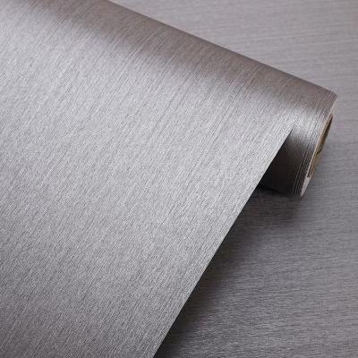 Cina PVC carta da parati metallica argento peeling and stick carta da contatto in acciaio inox per elettrodomestici in vendita