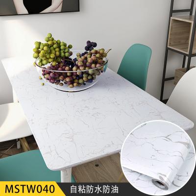 Marble Self Adhesive Decorative Vinyl Film Waterproof Removable Wallpaper
