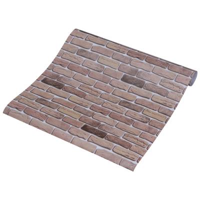 China CLASSIC Style 3D Brick Self-adhesive Vinyl Wallpaper for Hotel/Coffee Shop Decorative Film for sale