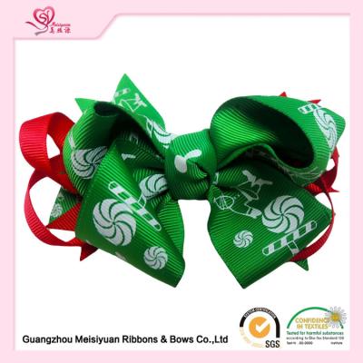 China las diademas para el pelo grogrén de 4 pulgadas acortan los accesorios del pelo del bebé para la Navidad en venta