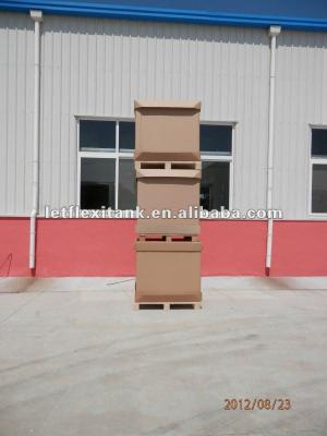 Cina 1000liter Disposable Cardboard IBC for milk transport in vendita