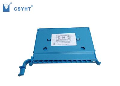 Cina Un vassoio a fibra ottica 358.3x264.4x25mm di 12 porti con la copertura blu di alluminio in vendita
