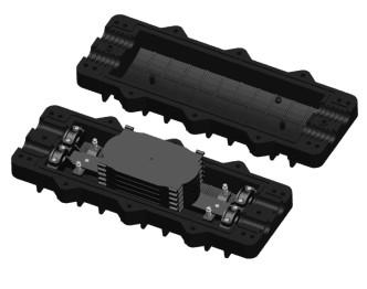 China OS ABS PP FTTH de 19mm pendente o fechamento aéreo horizontal do fechamento 144F do cabo à venda