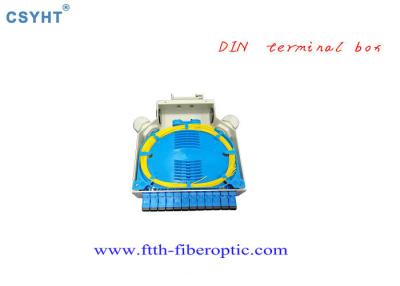 中国 6LC DX/12SC SX FTTHの繊維光学の端子箱DINのレール敷 アルミニウム タイプ 販売のため