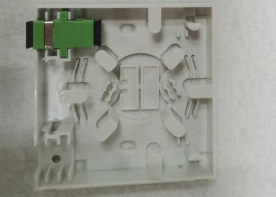 China Soquete de parede da placa dianteira dos portos do adaptador do SC da caixa 2 da fibra ótica de FTTH/tomada de superfície à venda