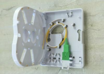 China Adaptadores e tranças de Rosette Preloaded With SC/APC da caixa dos portos FTTH MINI Box Fiber Optic Terminal da montagem 2 da parede à venda