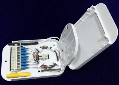 Cina Scatola di distribuzione a fibra ottica della scatola terminale ODP del centro di FTTH 8 del materiale dell'interno a fibra ottica all'aperto dell'ABS in vendita