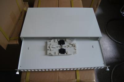 Cina Quadro d'interconnessione del supporto di scaffale dell'acciaio 1u 19inch 24cores di FTTX in vendita